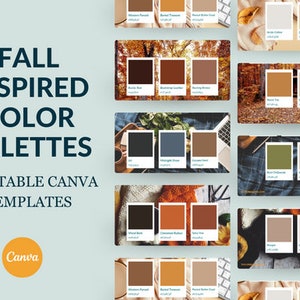Fall Inspired Color Palettes - Etsy