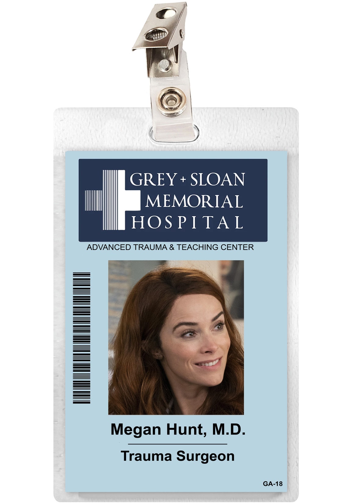 Grey's Anatomy MEGAN HUNT Sloan Memorial Hospital ID Badge - Etsy