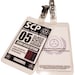 SCP Foundation Secure Access Keycard ID Card Badge Cosplay Costume Name ...