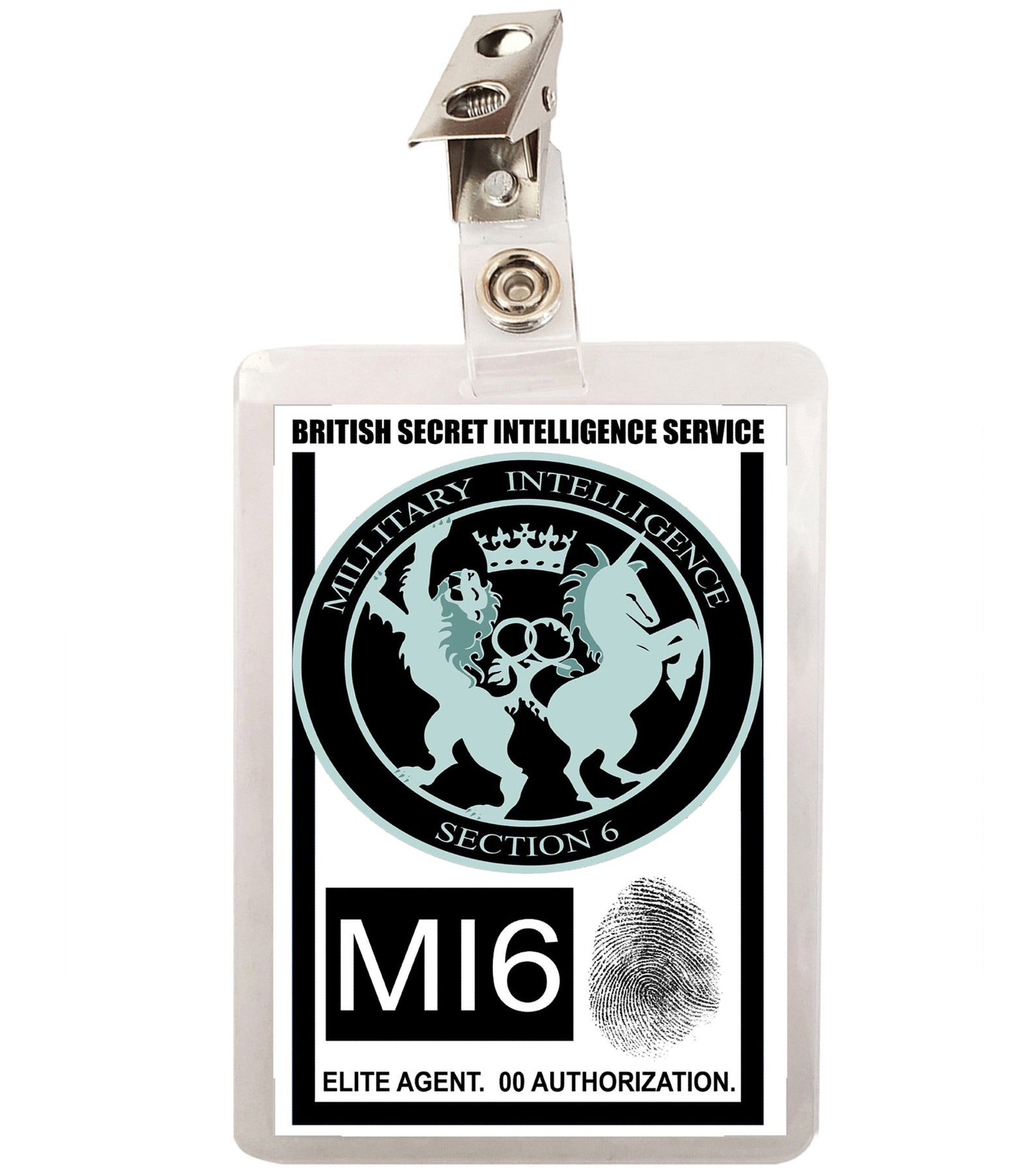 MI6 / SIS British Secret Intelligence Agent Service ID Badge | Etsy