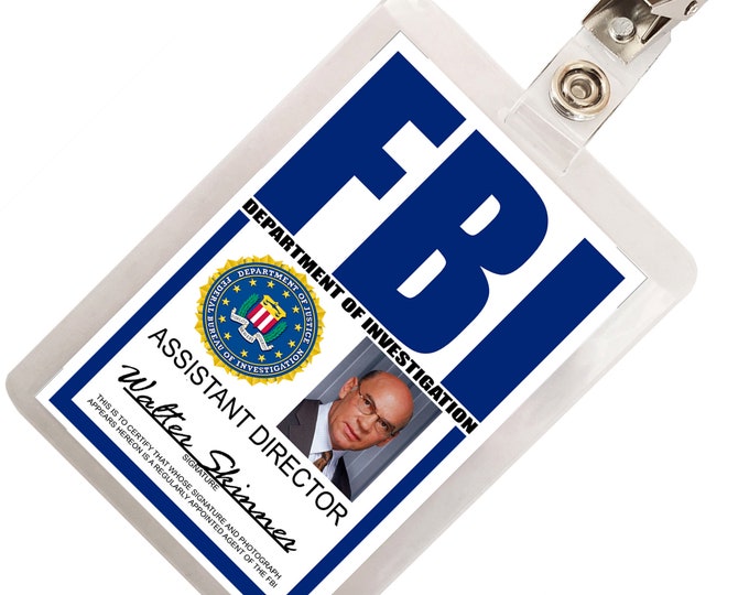 X FILES Cigarette Smoking Man Area 51 ID Badge Name Tag Card | Etsy