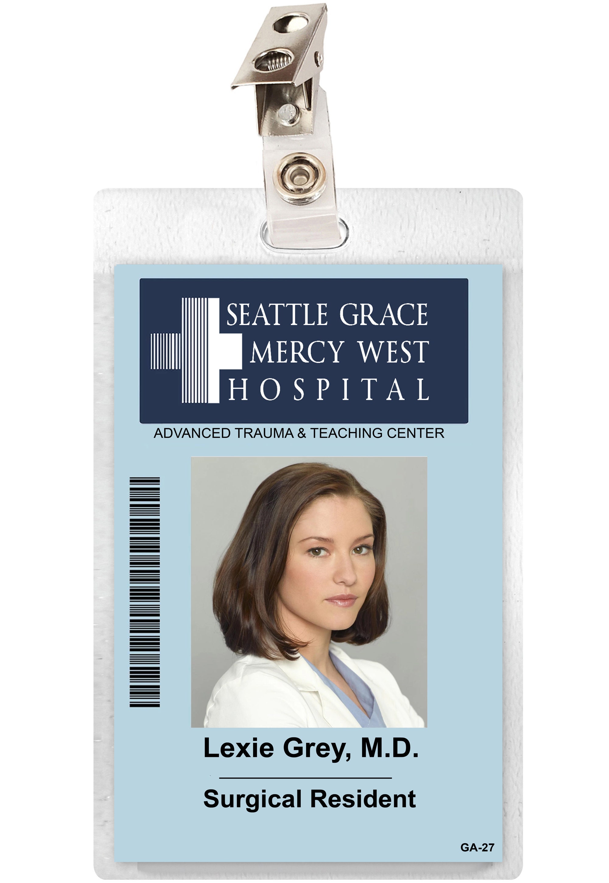 Grey's Anatomy LEXIE GREY Seattle Grace Hospital ID Badge | Etsy