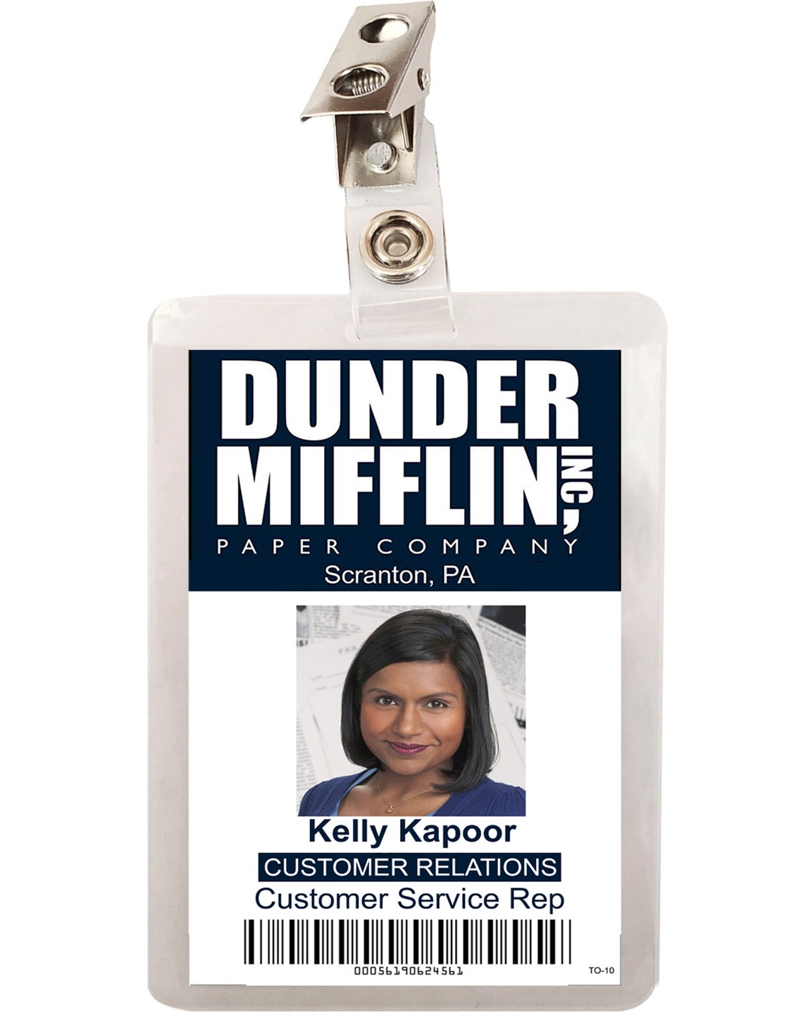 The Office Kelly Kapoor Dunder Mifflin ID Badge Cosplay Costume Name ...