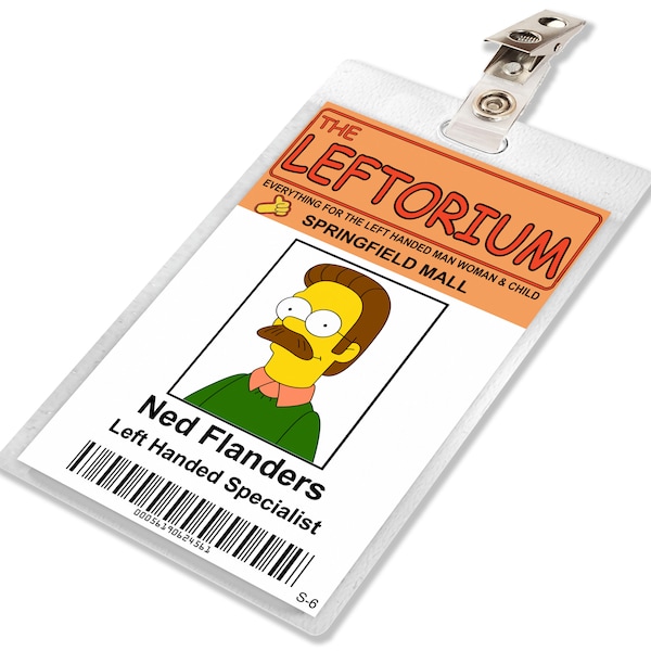 Ned Flanders Leftorium Badge - Etsy