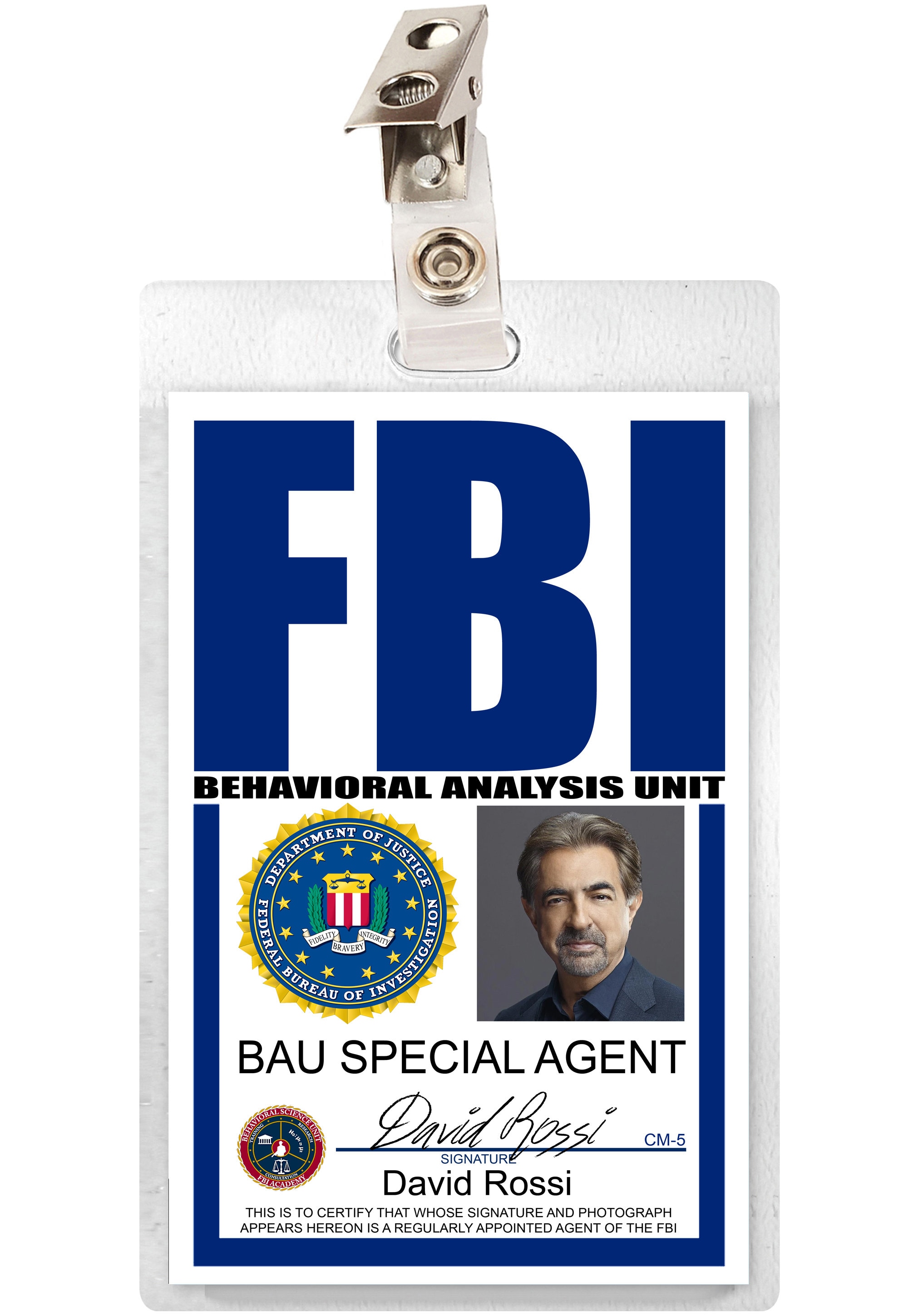 Criminal Minds TV Show David Dave Rossi FBI ID Badge Card - Etsy