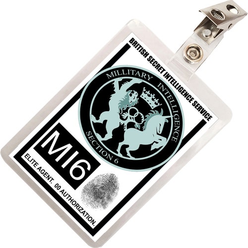 MI6 / SIS British Secret Intelligence Agent Service ID Badge - Etsy