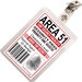 Area 51 Secret Government Base Agent ID Badge Name Tag Card Costume ...