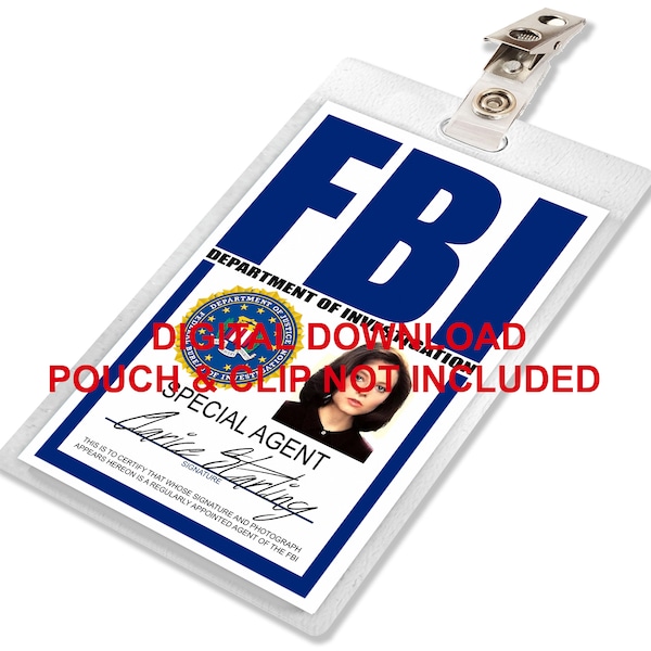 Fbi Badge Id Card - Etsy