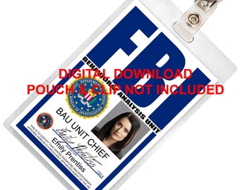 Fbi Id Badge Template - Etsy