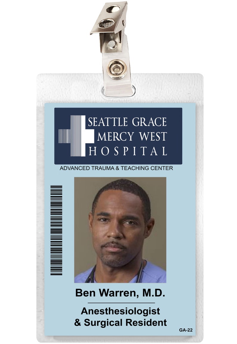 Grey s Anatomy Badge Template