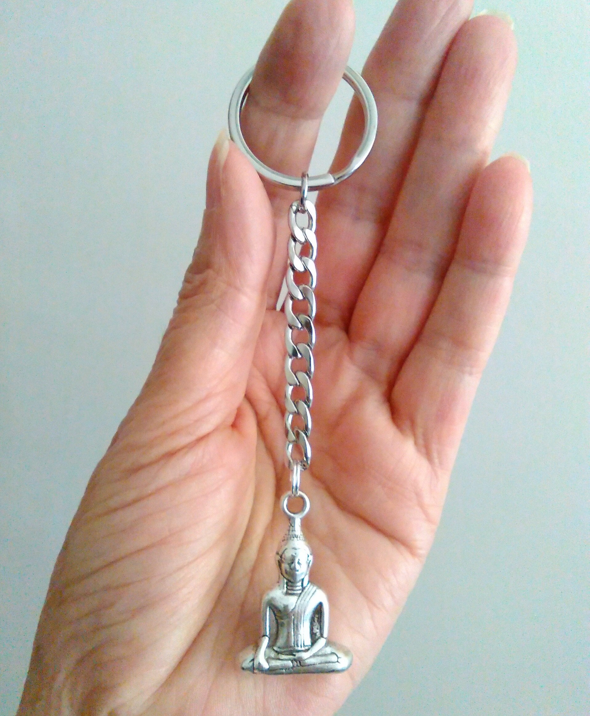 Buddha KEY RING or Bag Charm - Etsy