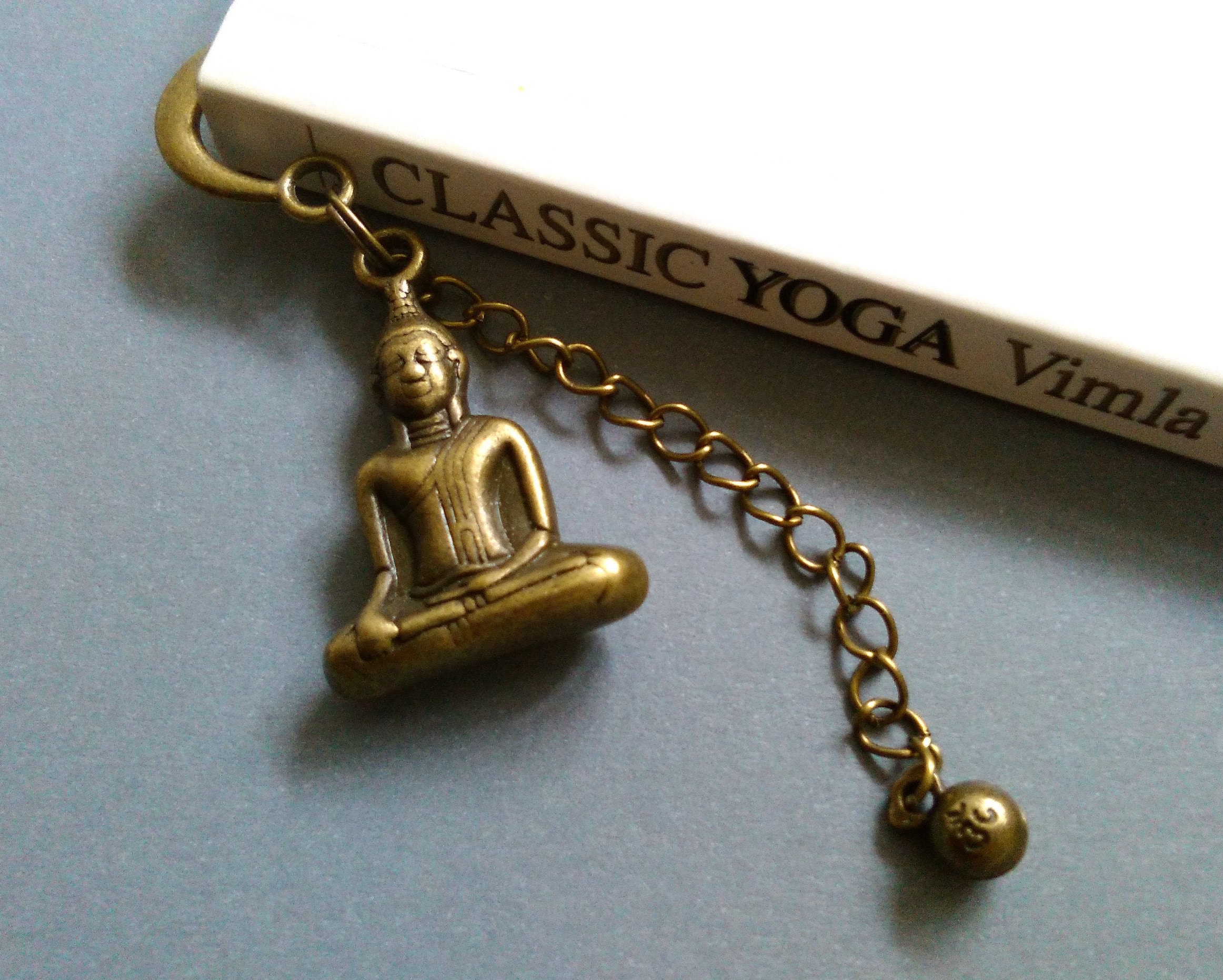 Buddha BOOKMARK antique bronze finish | Etsy