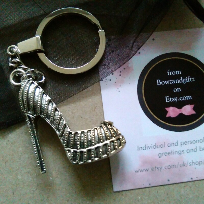 Rhinestone Shoe Keychain - Etsy
