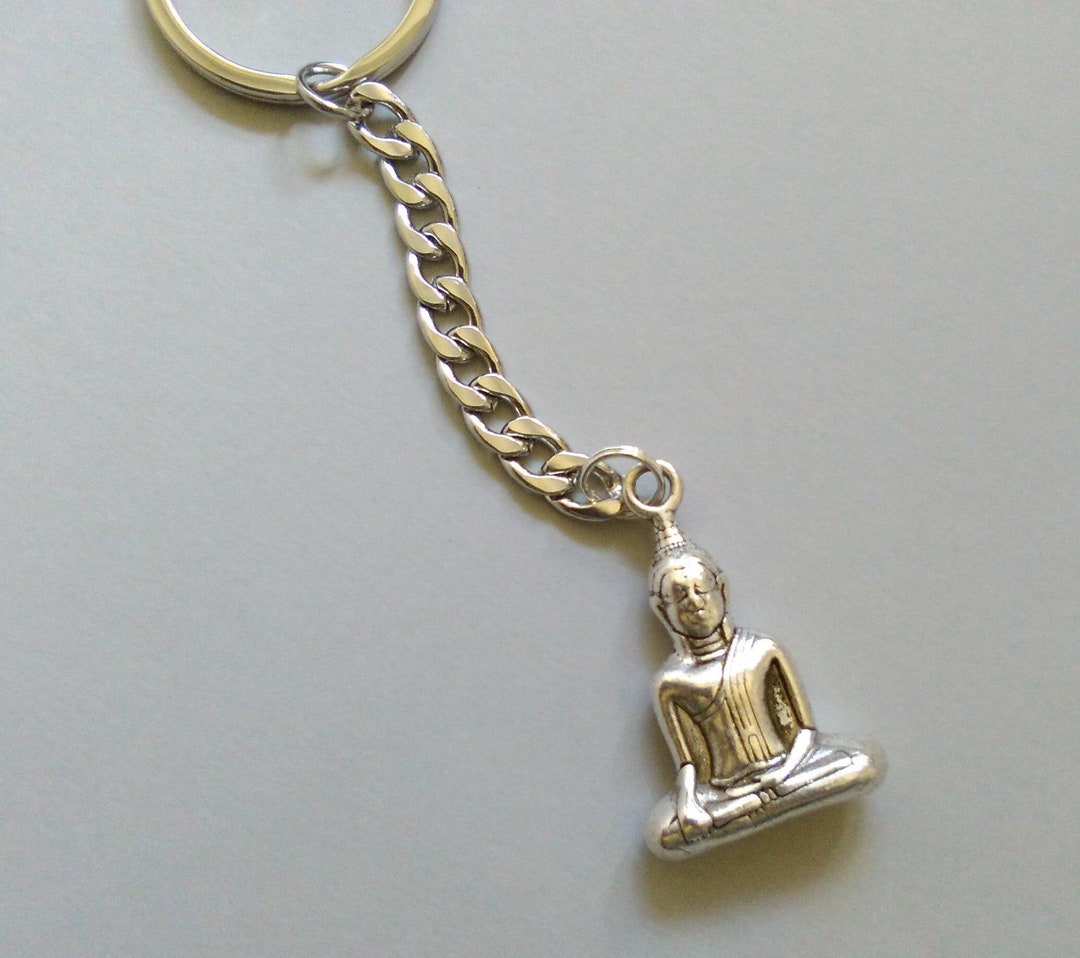 Buddha KEY RING or Bag Charm - Etsy