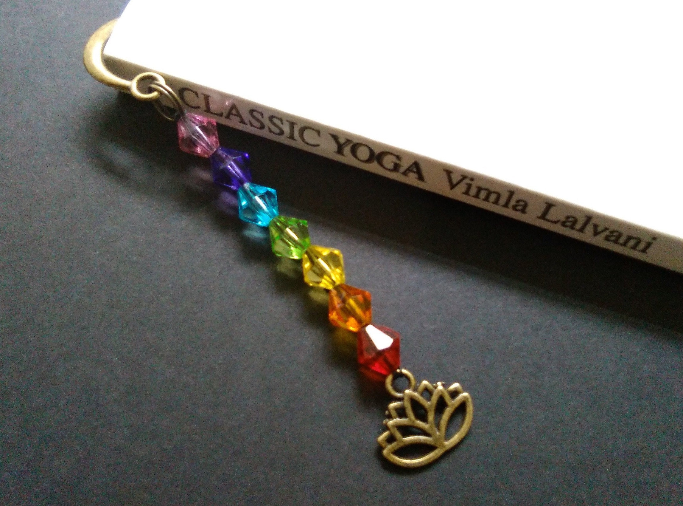 The 7 Chakra Colours BOOKMARK antique Bronze - Etsy