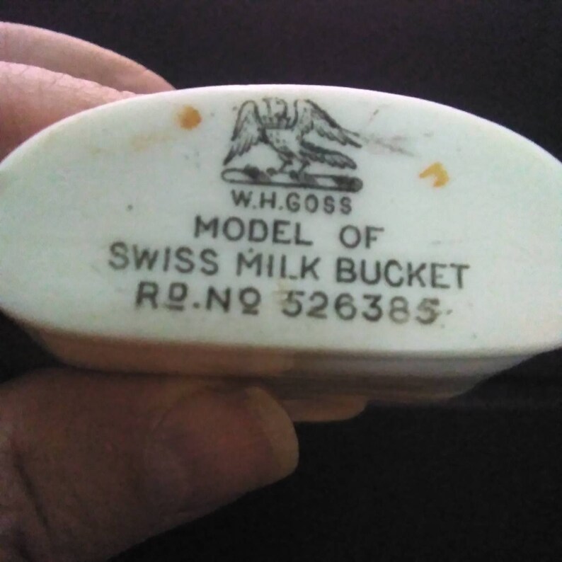 W H Goss Model of Swiss Milk Bucket. Rd.no. 526385 - Etsy Australia