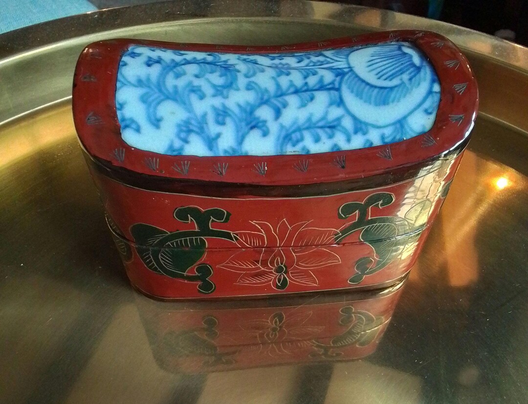 Vintage Chinese Shard Box - Etsy