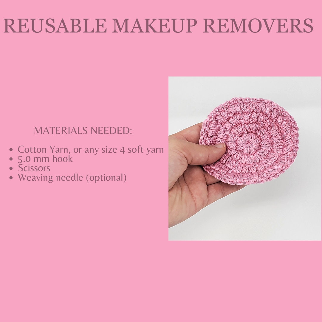 DIGITAL PATTERN ONLY: Face Wipes Pattern Crochet Makeup Wipe Pattern ...