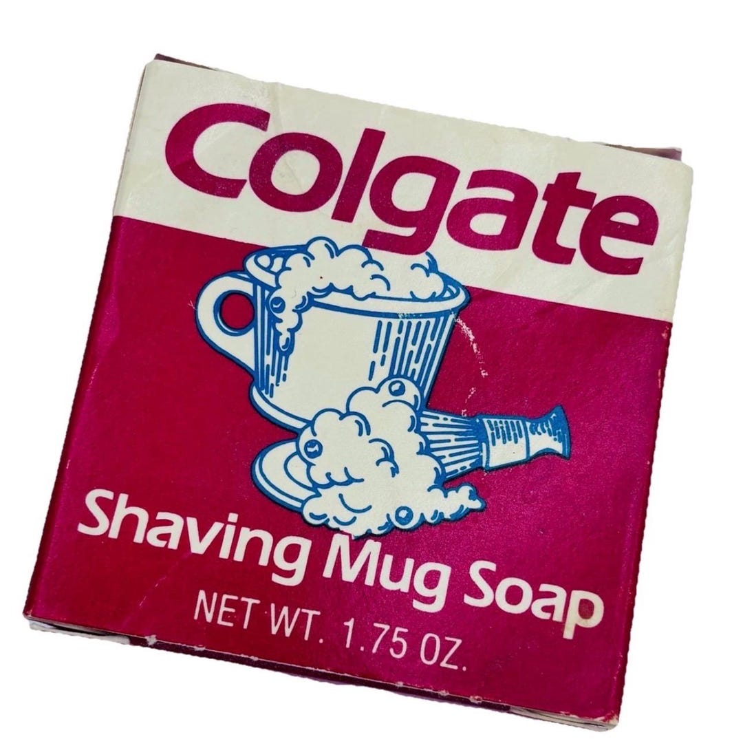 Vintage Colgate Shaving Mug Soap (1.75 Oz) - Made in USA, Movie Prop - Etsy