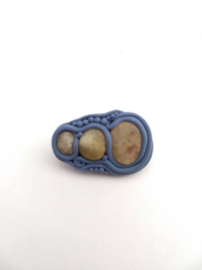 Handmade Tor Stacked Stones and Polymer Clay Brooch - Etsy