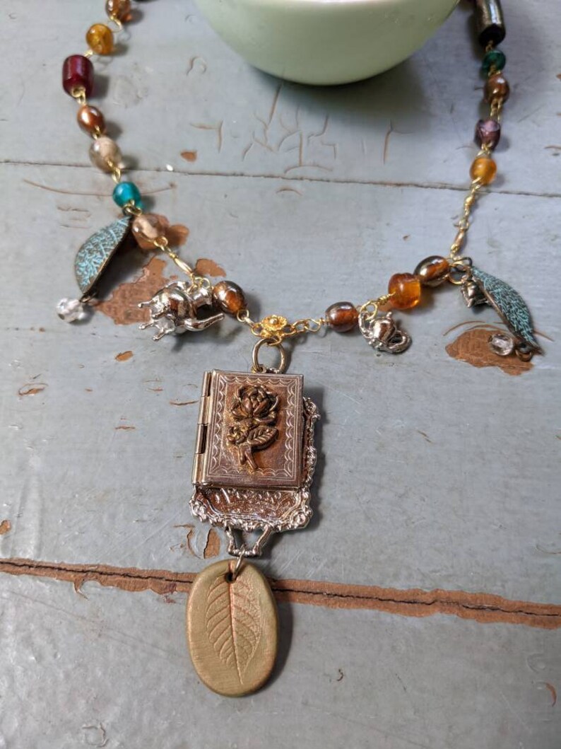 Fairytale Tea Party Locket Necklace and Earrings Set - Etsy