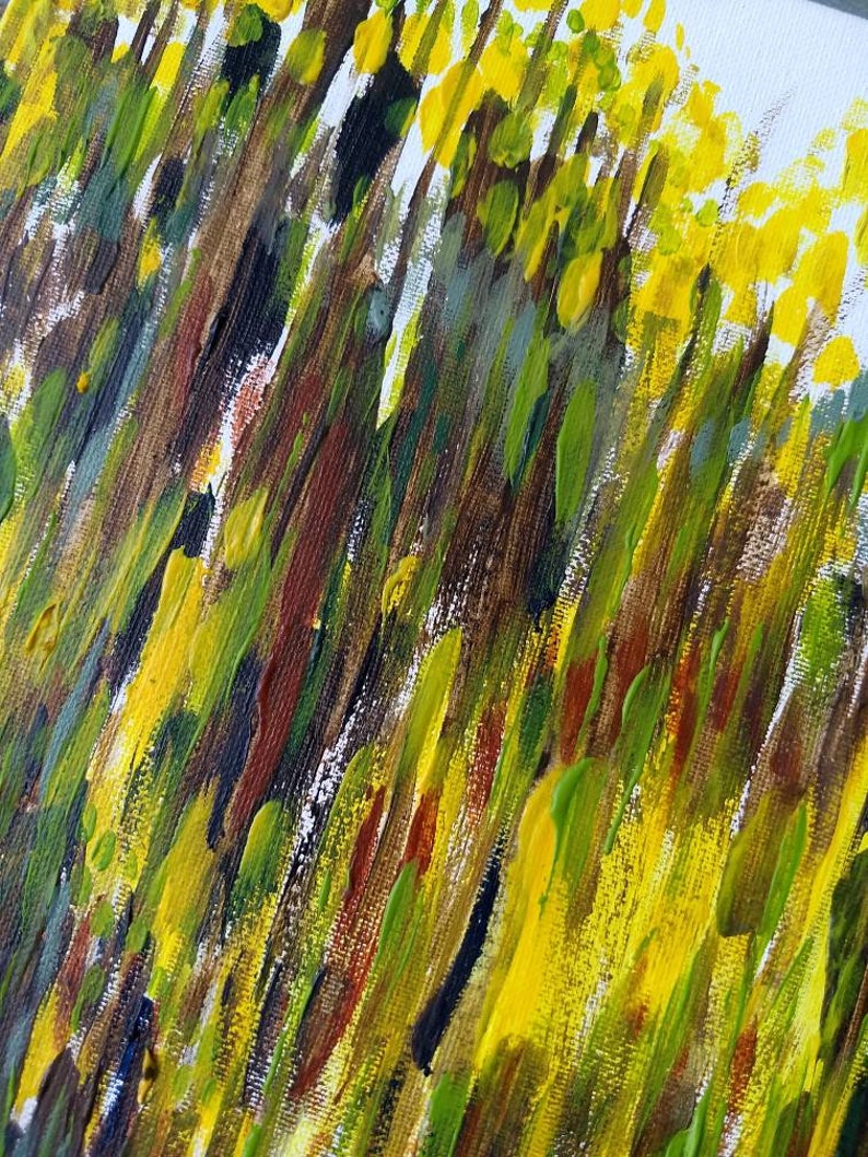 Original Abstract Painting of Daffodils in Early Spring - Etsy