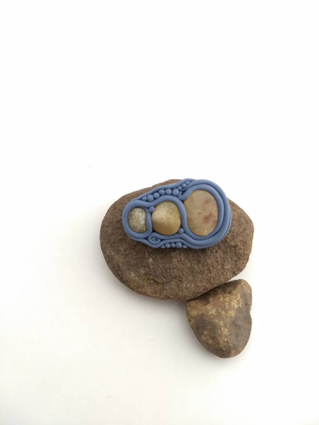 Handmade Tor Stacked Stones and Polymer Clay Brooch - Etsy