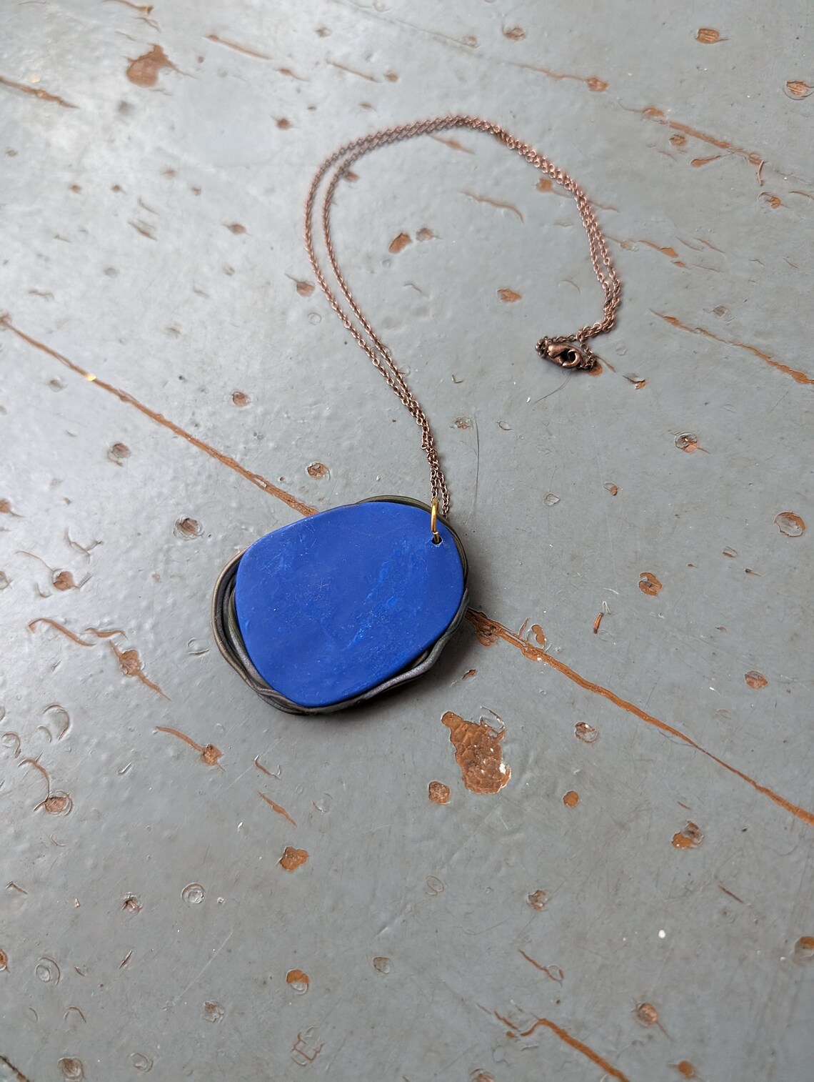 Handmade Polymer Clay Moon Face Mother and Child Pendant - Etsy