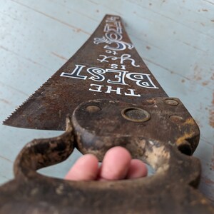 Vintage Hand Lettered Saw Sign - Etsy