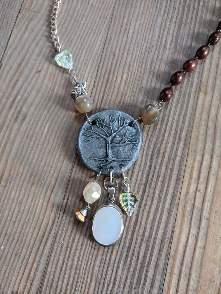 Tree of Life Vintage Locket Charm Cottage Core Assemblage - Etsy UK