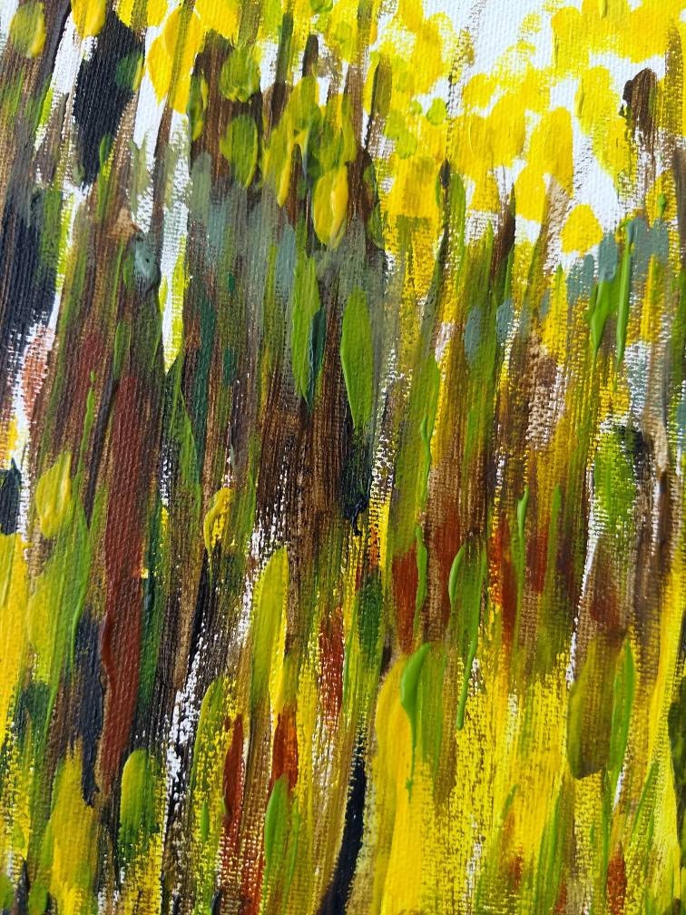 Original Abstract Painting of Daffodils in Early Spring - Etsy