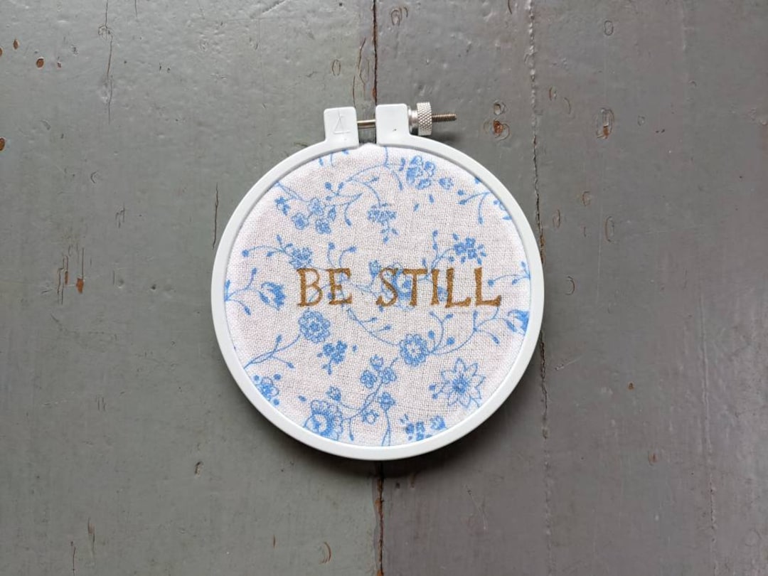 Hand Painted Original Inspirational Art Be Still - Etsy