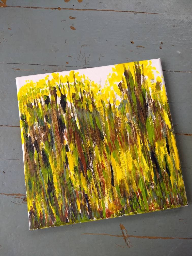 Original Abstract Painting of Daffodils in Early Spring - Etsy