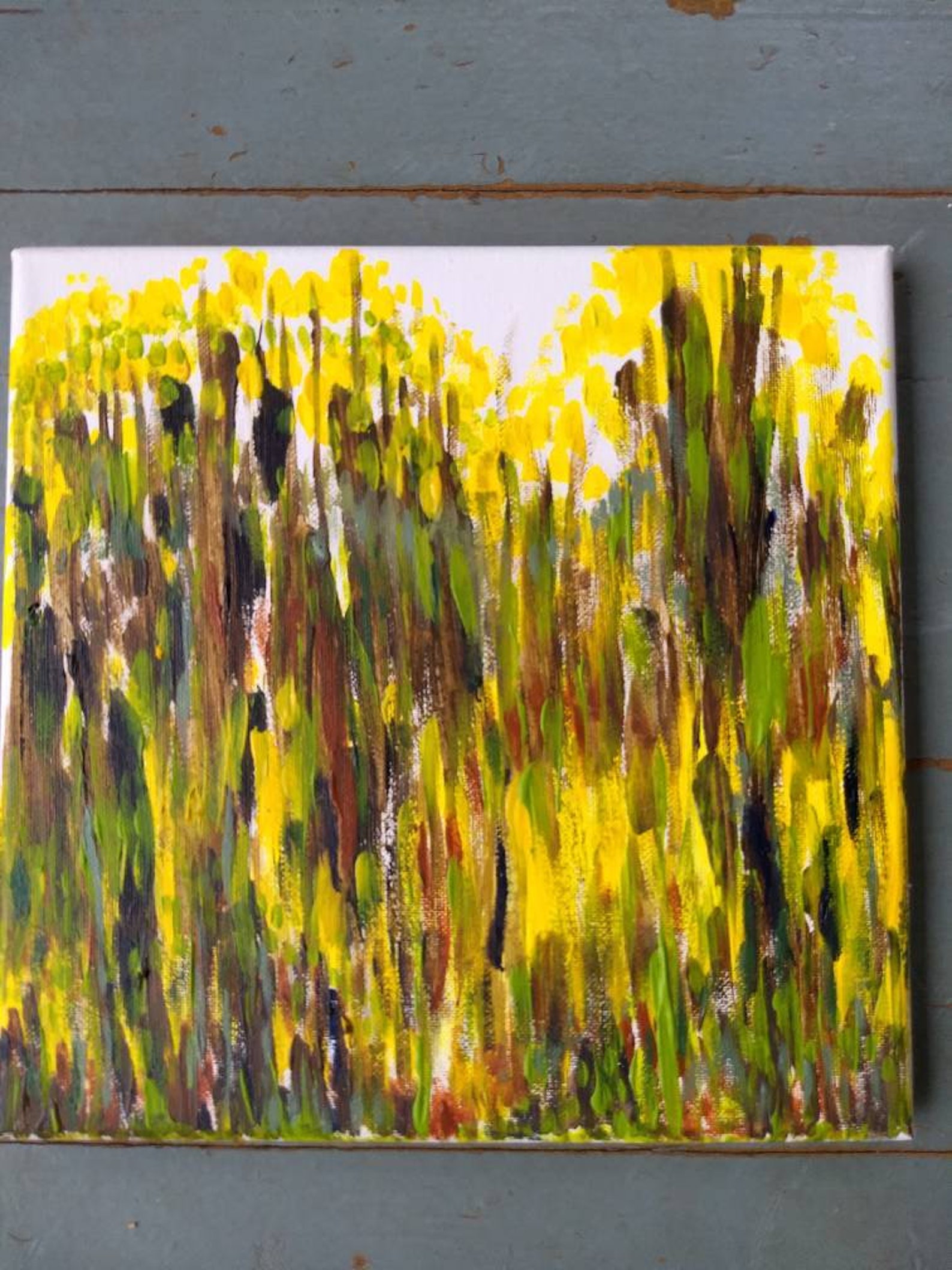 Original Abstract Painting of Daffodils in Early Spring - Etsy