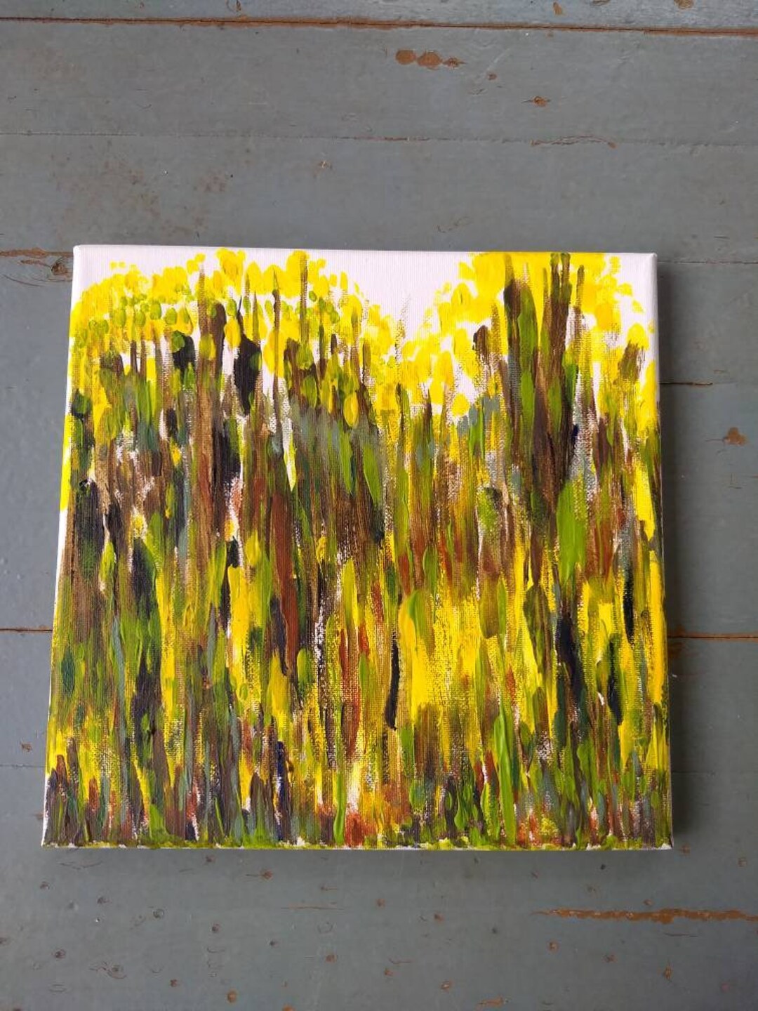 Original Abstract Painting of Daffodils in Early Spring - Etsy