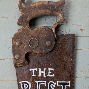 Vintage Hand Lettered Saw Sign - Etsy