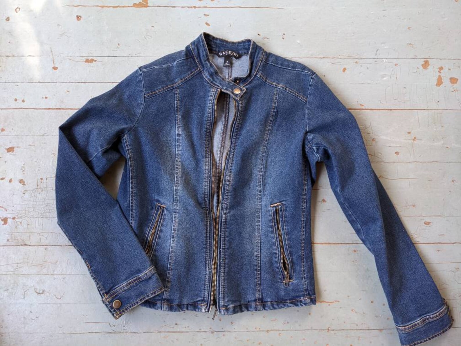 Cottagecore Hand Painted Upcycled Denim Jacket With Ferns - Etsy