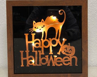 Lighted shadow box | Etsy