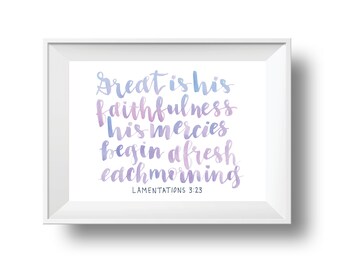 Great is His Faithfulness - Etsy