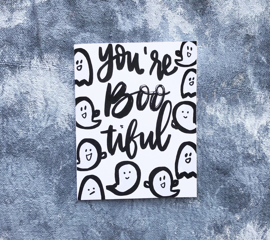 You're Boo-tiful Greeting Card Stationary Fall Gifts - Etsy