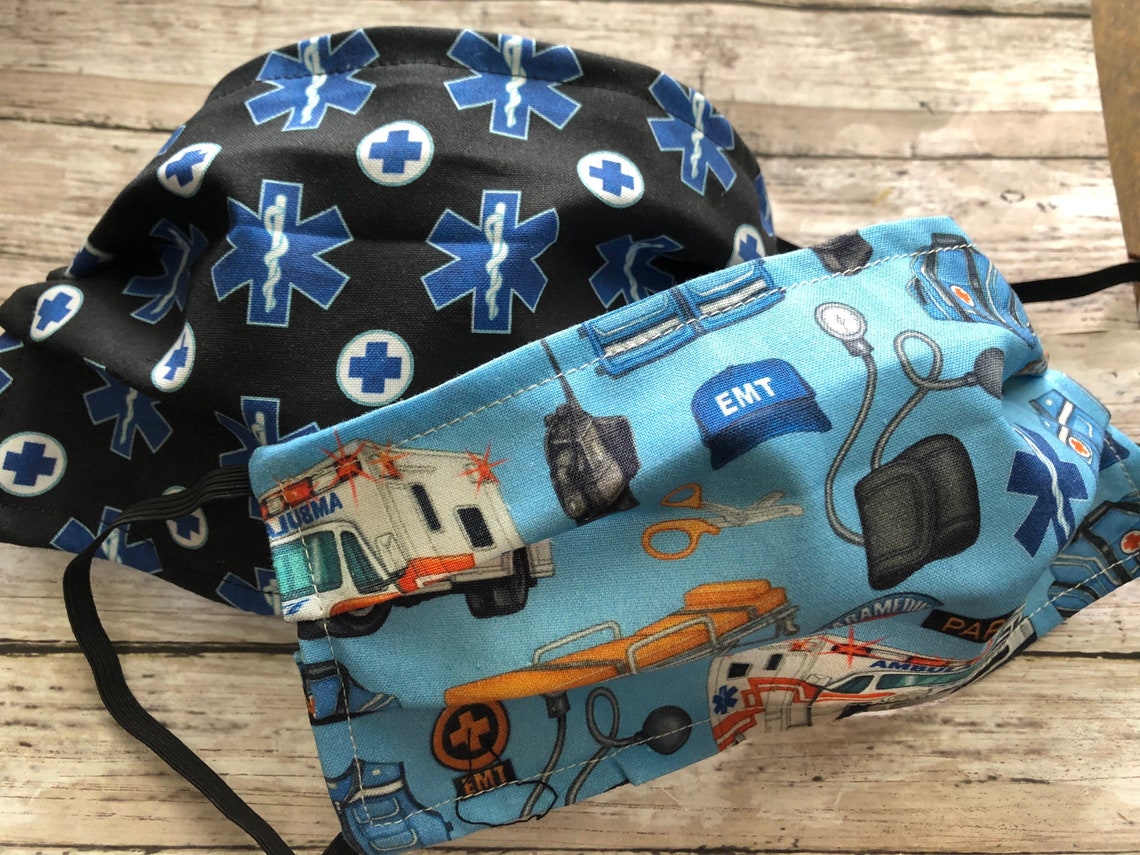 EMT Face Mask EMS Mask Medical Face Mask Ambulance Face | Etsy