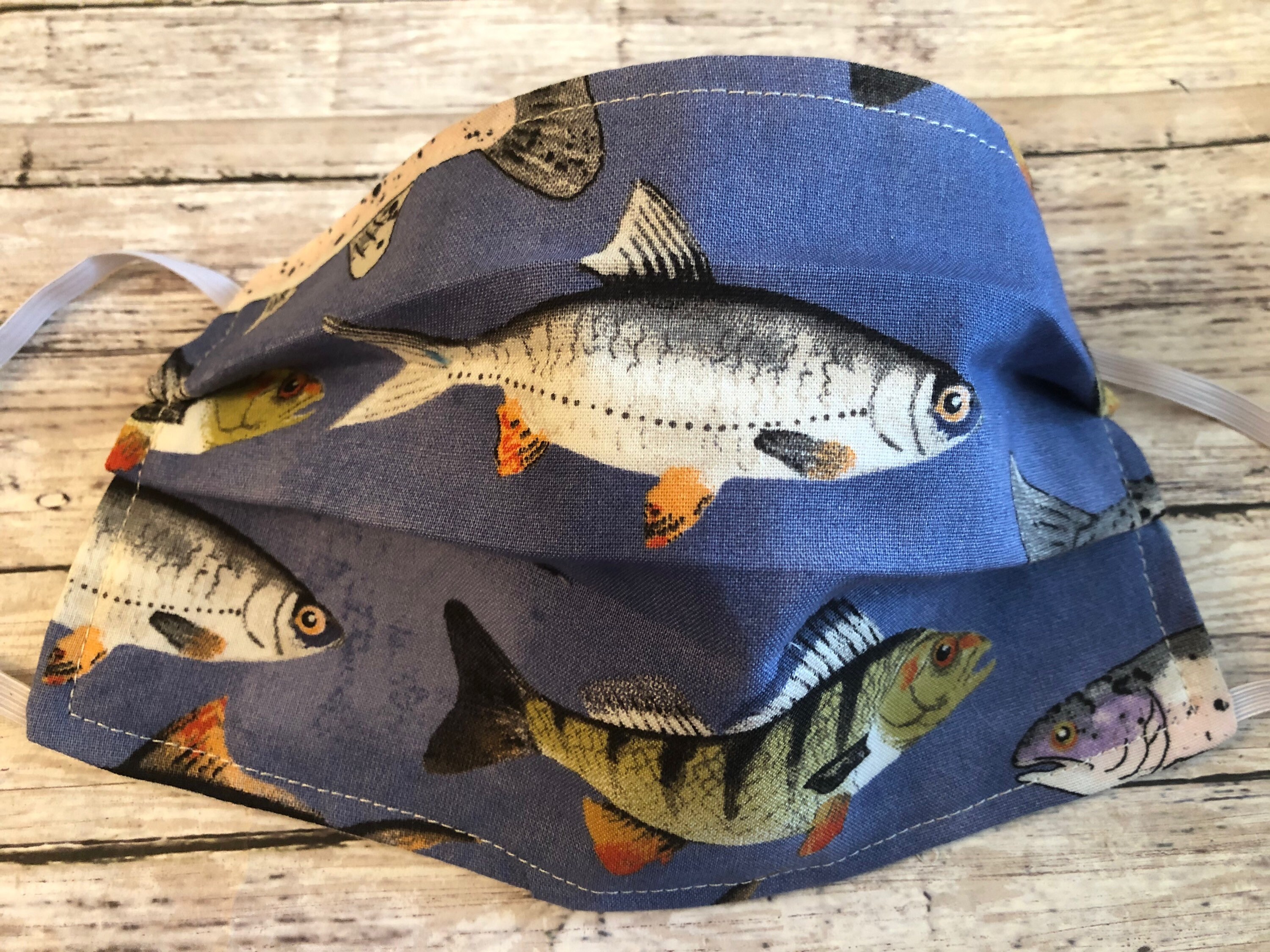 Fish Face Mask Trout Face Mask Fishing Face Mask Masks for | Etsy