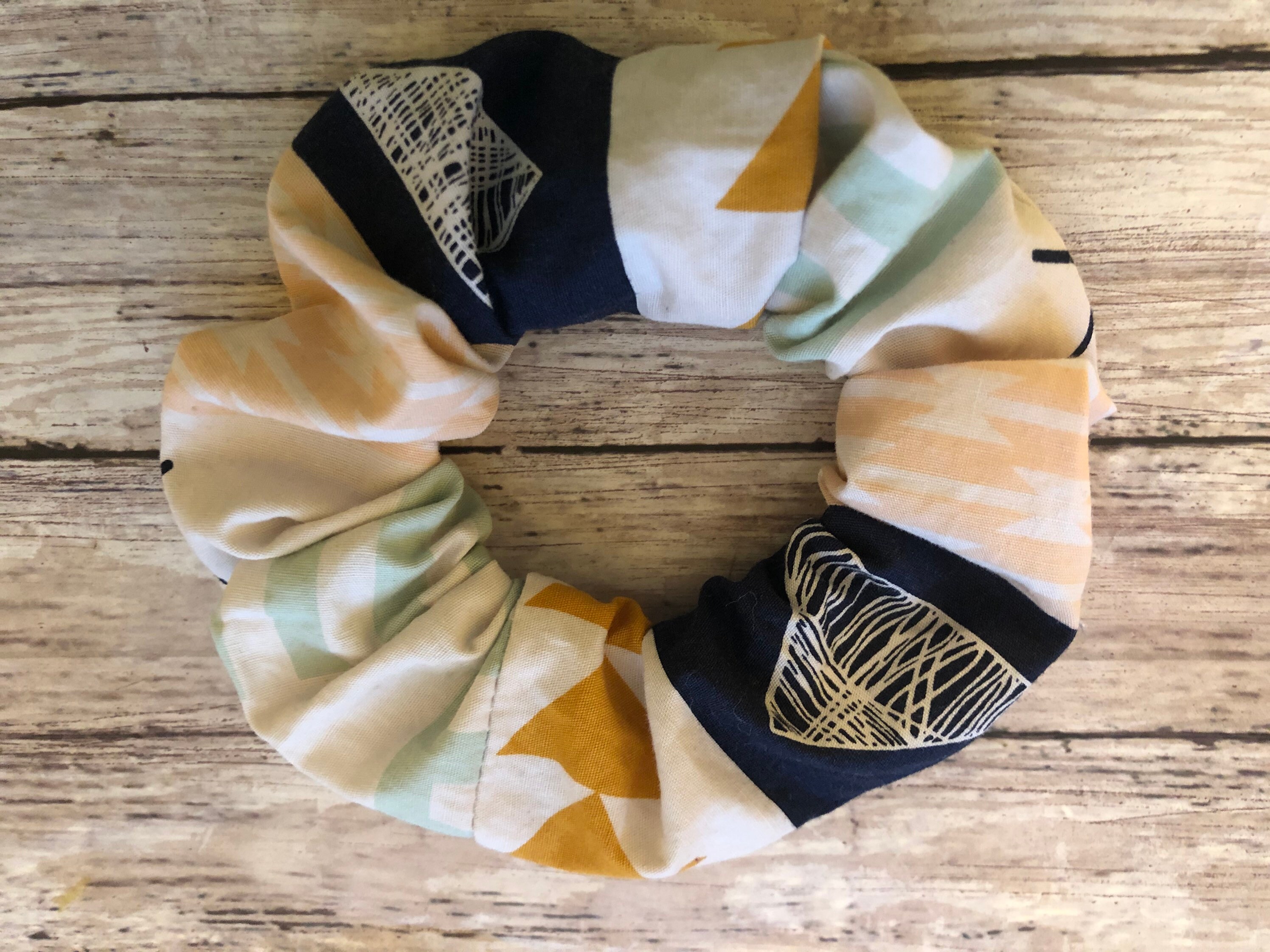 Tribal Scrunchies- Native American Fabric Hair Scrunchie Ponytail ...