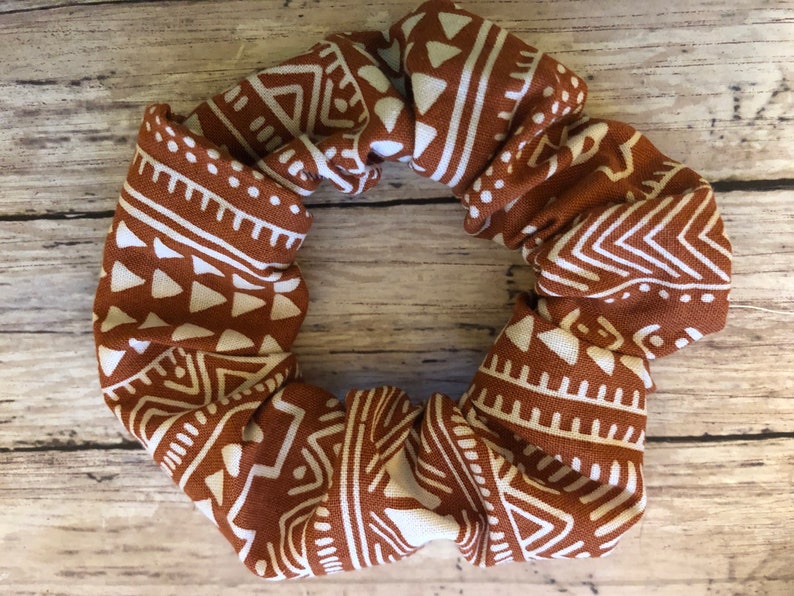 Tribal Scrunchies- Native American Fabric Hair Scrunchie Ponytail ...