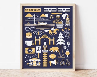 Uc Berkeley Poster - Etsy