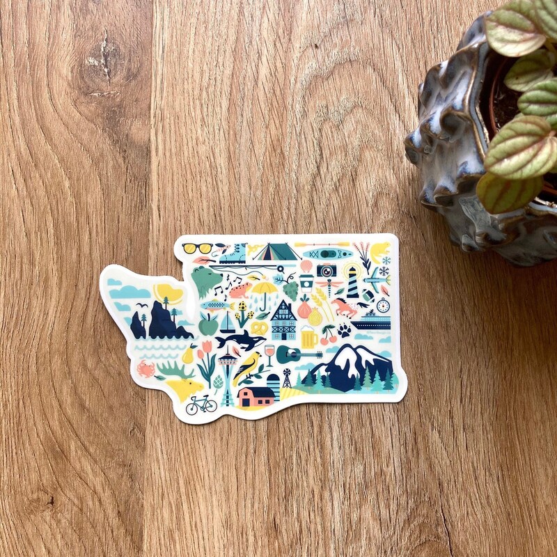 Washington Sticker - Etsy