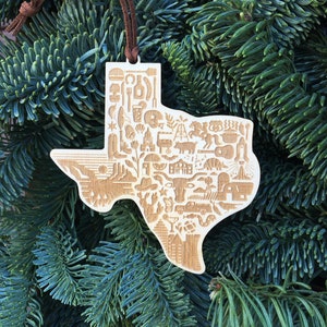 Texas Ornament, Texas State Gift, Home State Christmas Gift, Going Away ...
