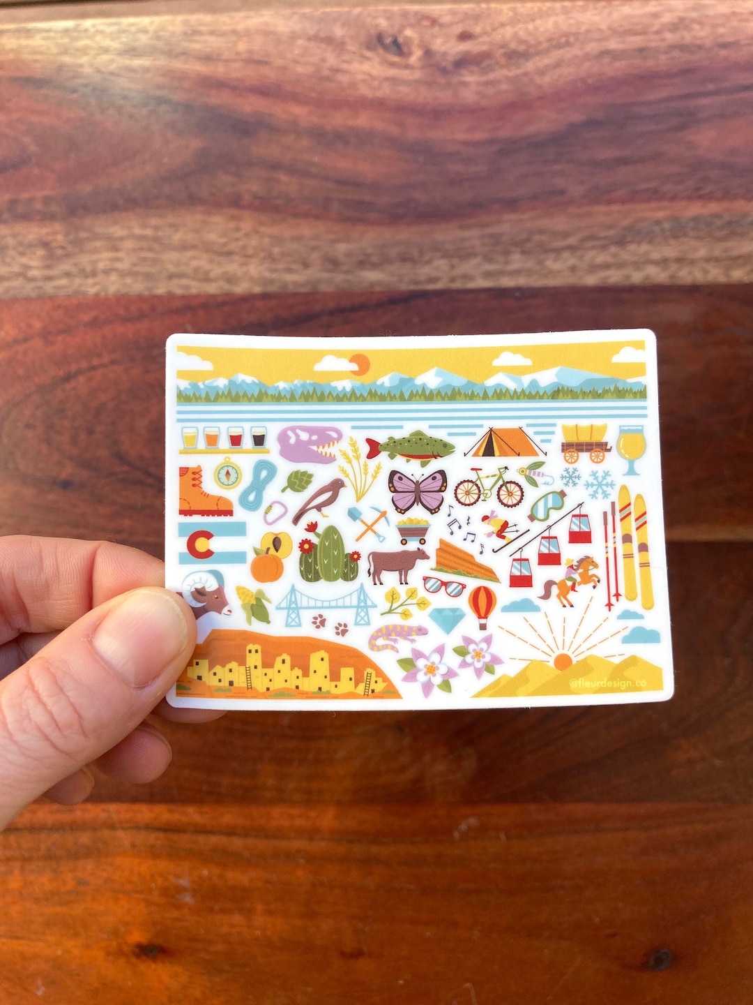 Colorado Sticker, Colorado Decal, Colorado Gift, Vinyl State Sticker ...