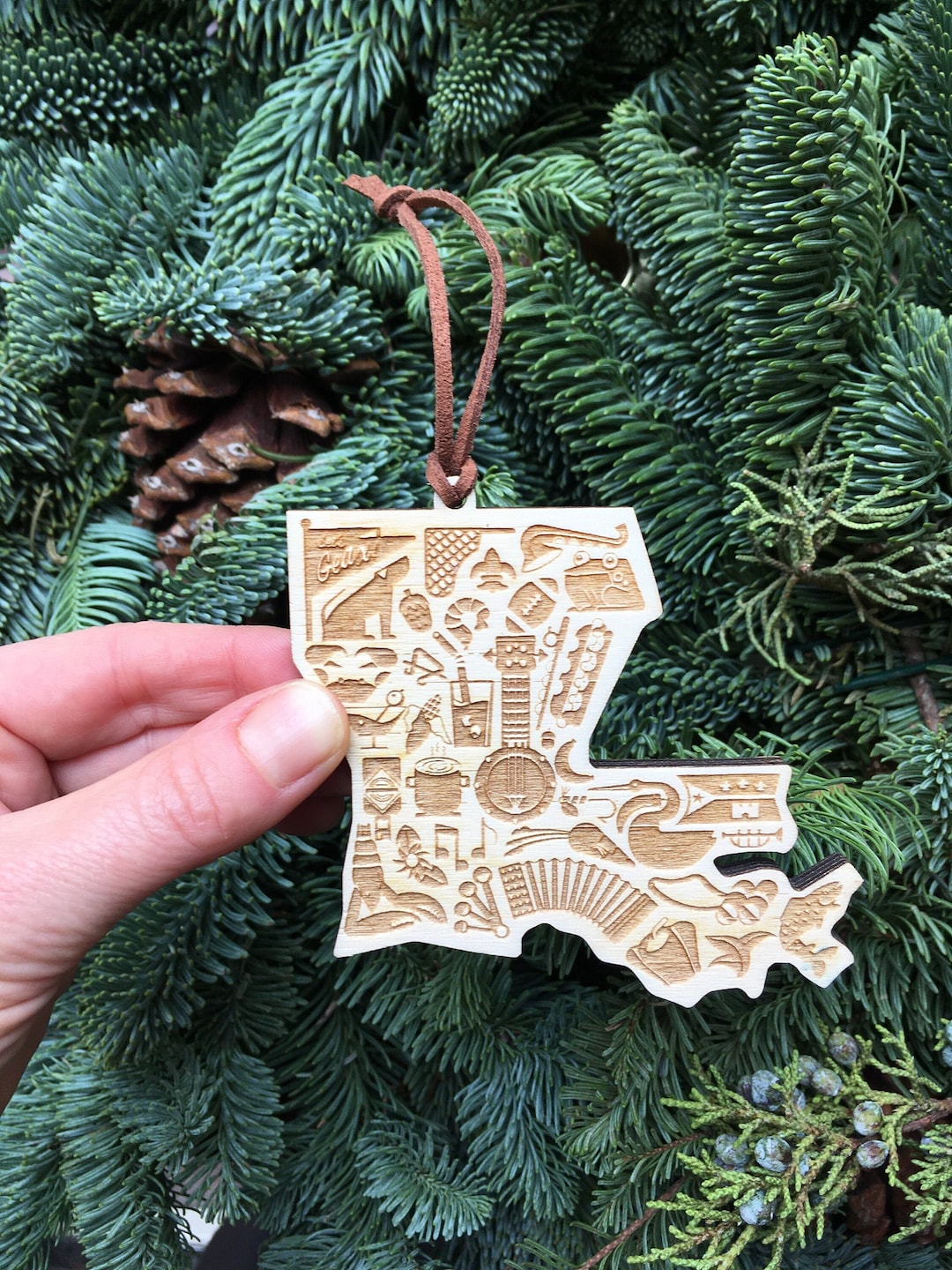 Louisiana Ornament, Home State Christmas Ornament, Louisiana Gift ...