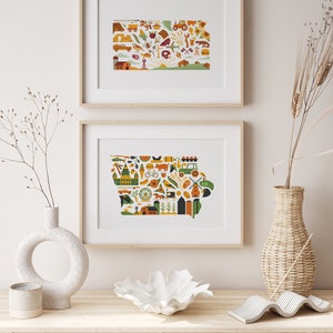 State Art Print bundle, State Map Poster Set, Home State Wall Decor ...